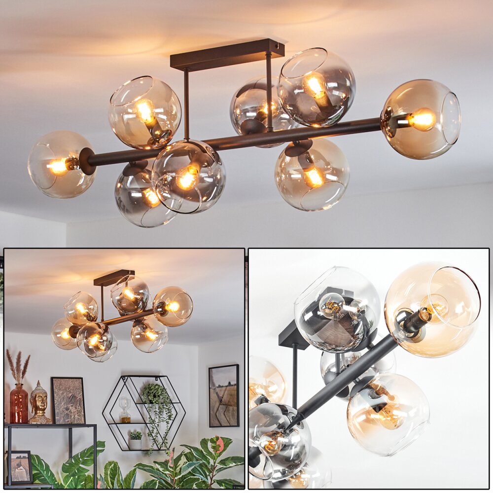 Koyoto Plafones, Luminarias esféricas Colores ámbar, Transparente ...