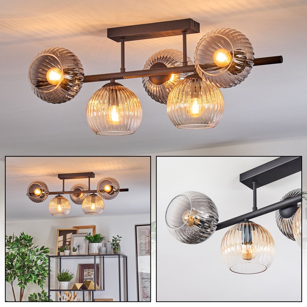 Koyoto Plafones, Luminarias esféricas Colores ámbar, Transparente ...